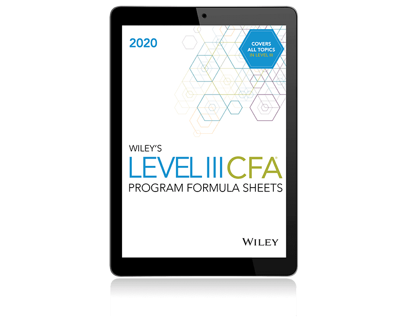 CFA Program Supplements Level 3 Wiley Efficient Learning